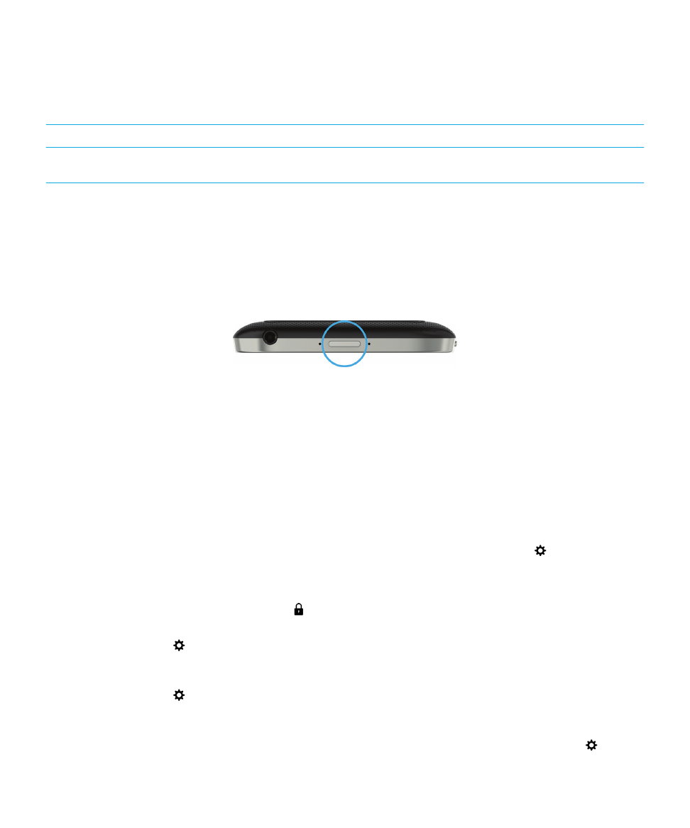 Lock or unlock your device - BlackBerry Classic