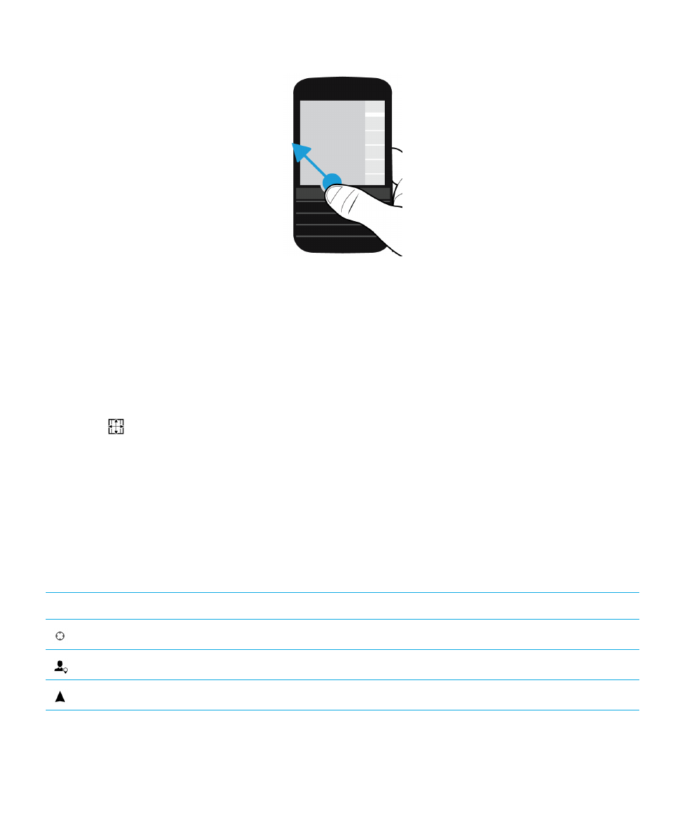 Iconos de BlackBerry Maps - BlackBerry Classic
